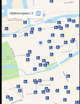 App som hittar handikapparkering – Funktionsrätt Stockholms län